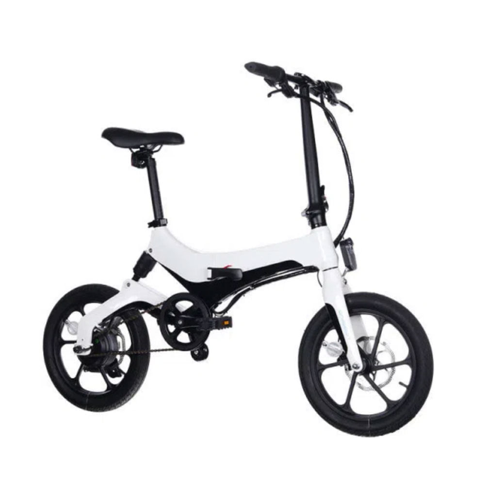 Bicicleta Eléctrica Onebot S6, Color Blanco, Autonomía 25-35 Km, Vel ...