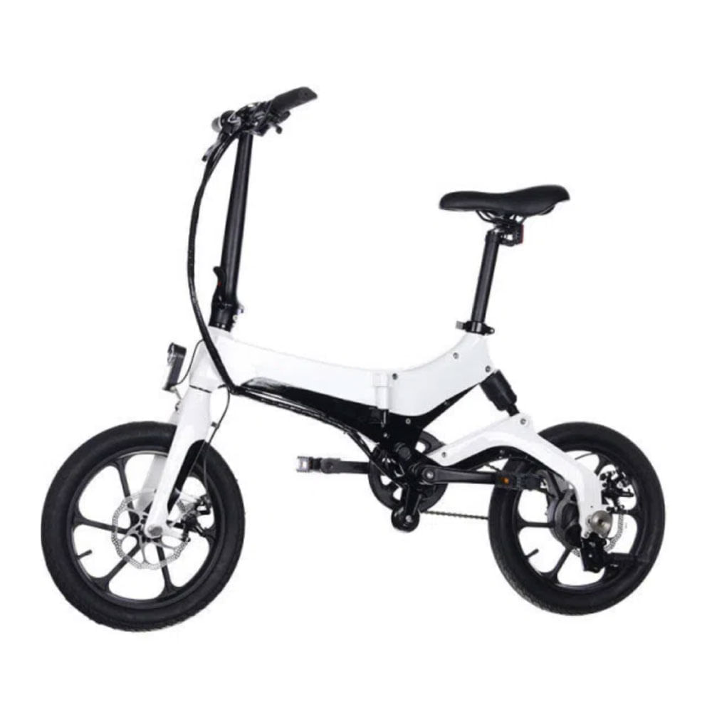 Bicicleta Eléctrica Onebot S6, Color Blanco, Autonomía 25-35 Km, Vel ...